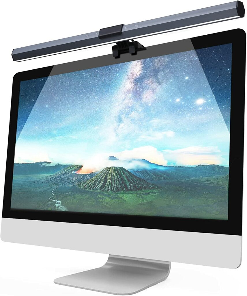 Lámpara para monitor LED con control táctil, brillo ajustable y ...
